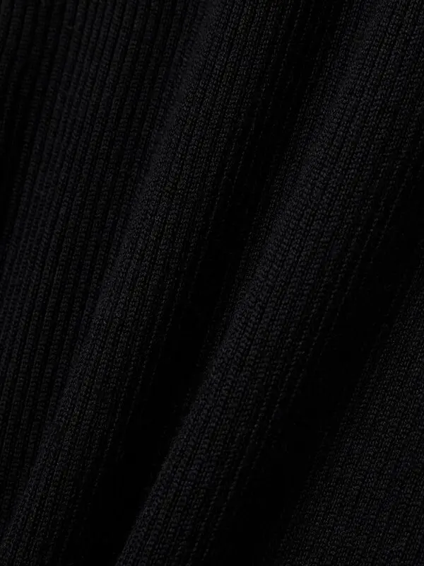 NILI LOTAN Ezequiel Ribbed Wool Maxi Dress