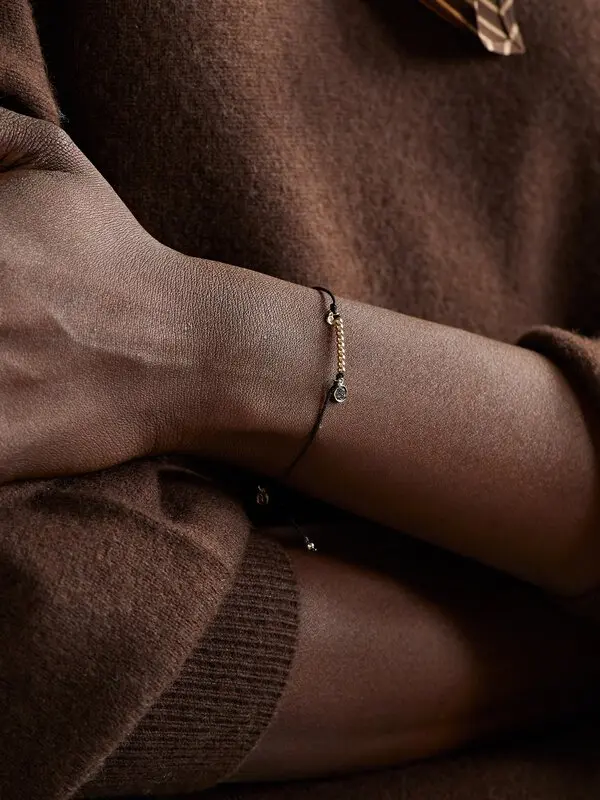 SYDNEY EVAN 14-karat Cord And Diamond Bracelet