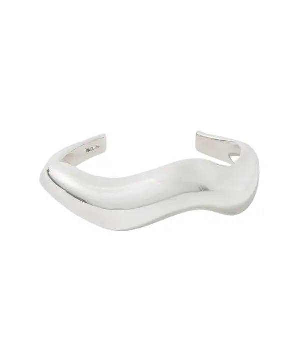 Agmes Astrid Large Recycled Sterling Cuff - Silver