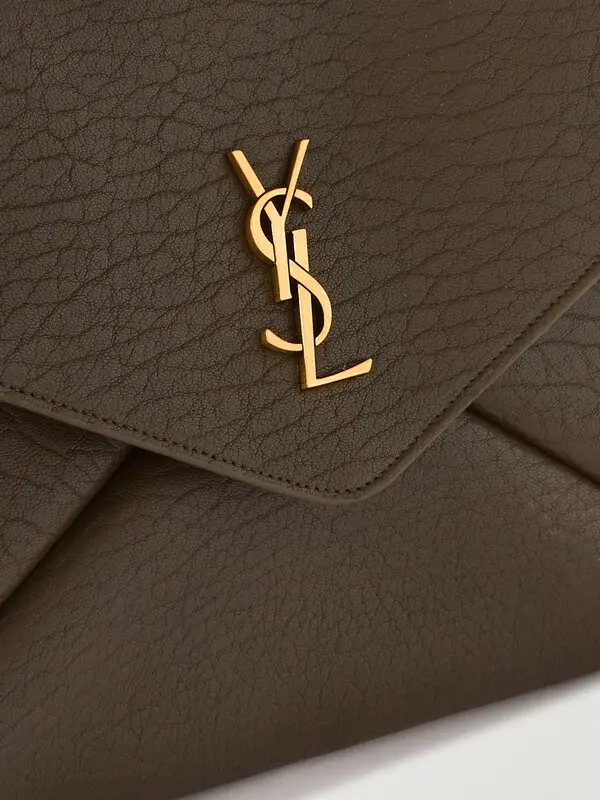 Saint Laurent Cassandre Large Clutch - Green