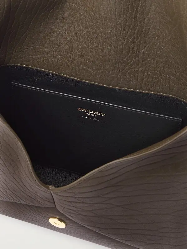 Saint Laurent Cassandre Large Clutch - Green