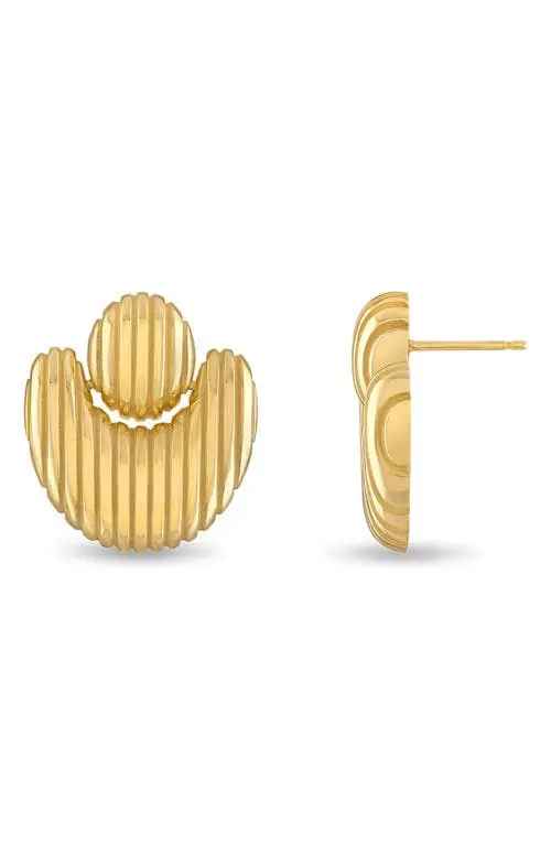 PAMELA ZAMORE Isla Nest Stud Earrings - Gold