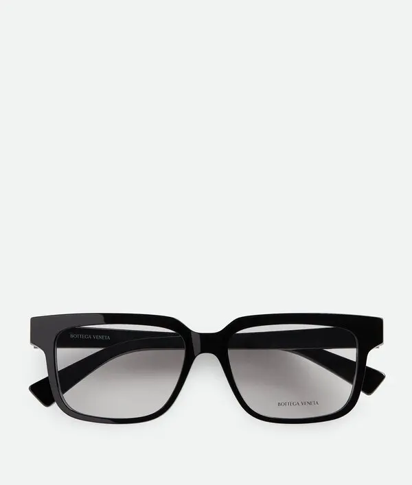 Bottega Veneta Soft Recycled Acetate Square Eyeglasses