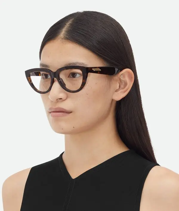 Bottega Veneta Classic Recycled Acetate Cat Eye Eyeglasses  display picture 1