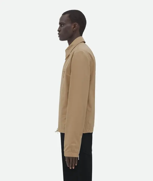 Bottega Veneta Triangle Pocket Tech Nylon Jacket - Beige
