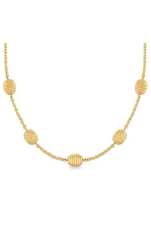 PAMELA ZAMORE Isla Station Necklace - Gold