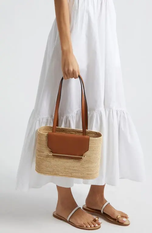 Strathberry Raffia Basket Tote