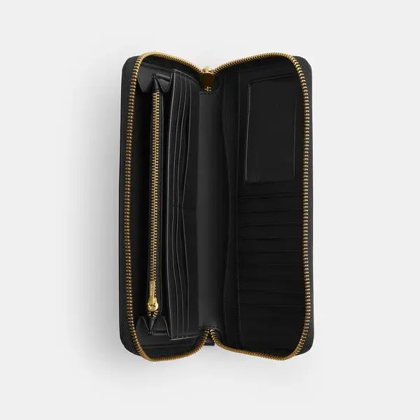 COACH Essential Continental Wallet - Brass/black