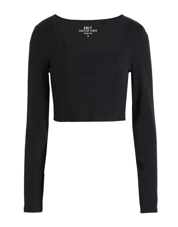 Only Cropped Ribbed Top