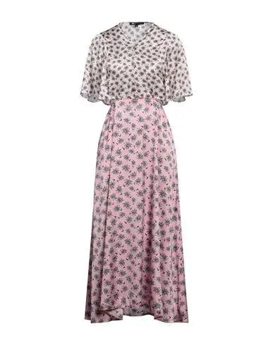 Maje Hawaiian-print Flared Maxi Dress - Pink