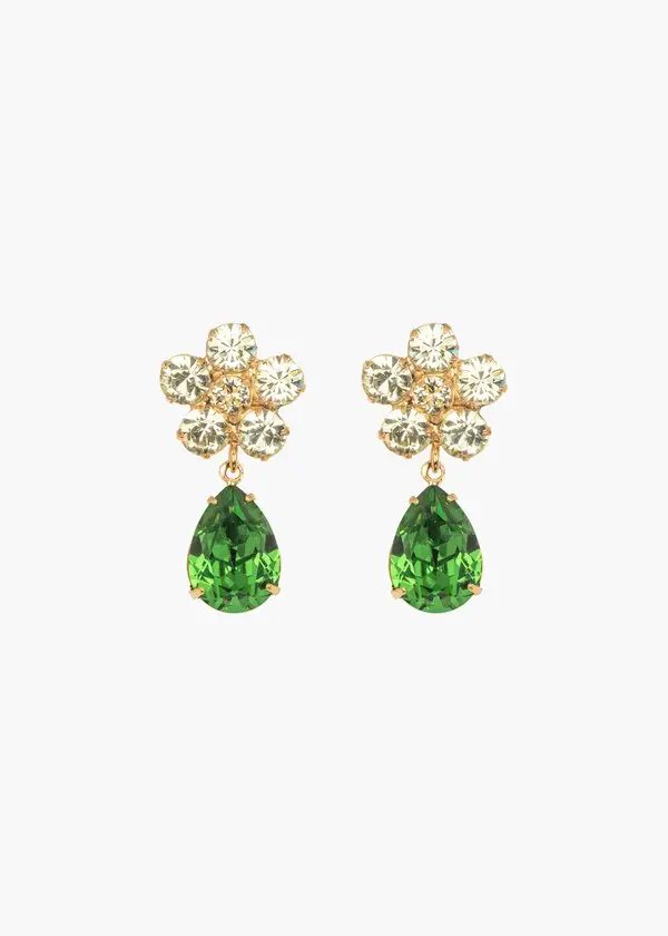 JENNIFER BEHR Janna Drop Earrings - Fern