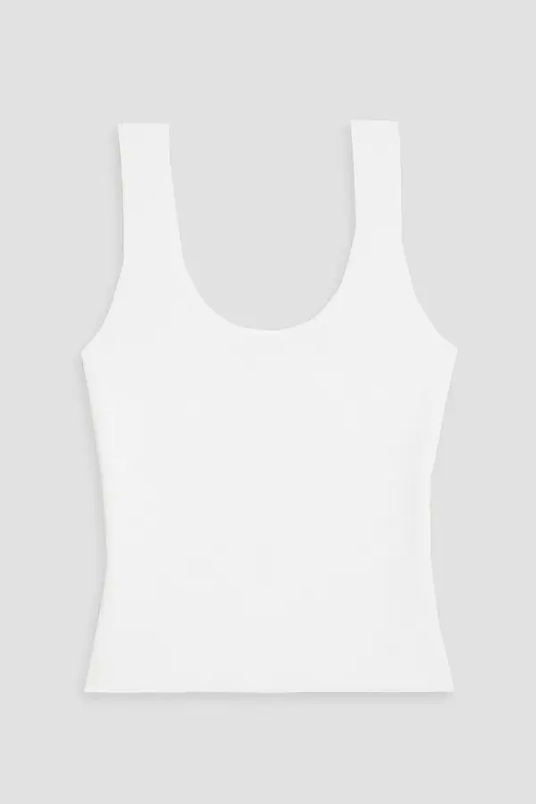 Vince Stretch-knit Tank - White