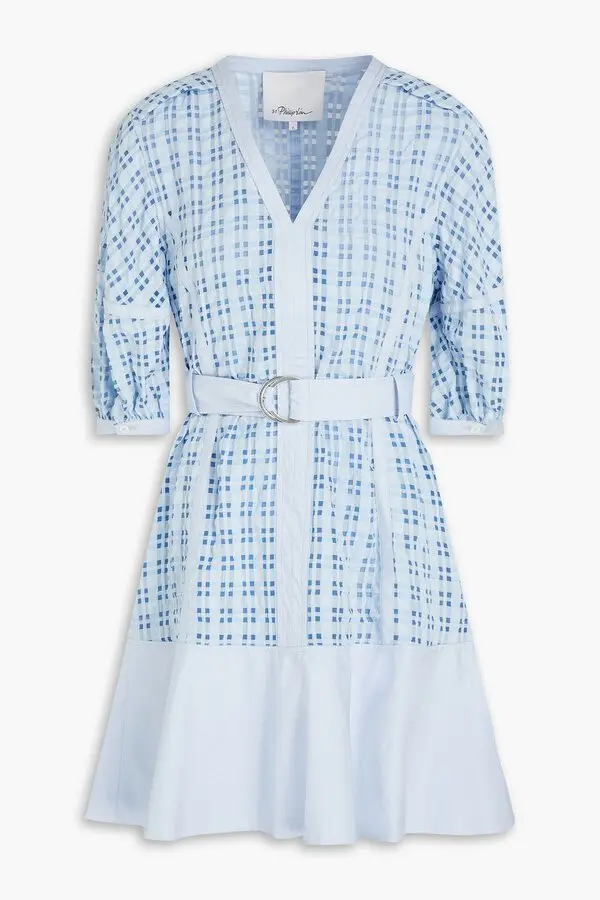 alberta ferretti blue lace dress Printed long linen dress