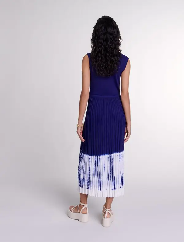 Maje Tie-dye Knit Maxi Dress