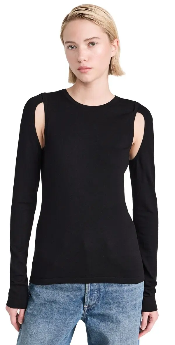 Helmut Lang Cutout Crew Top