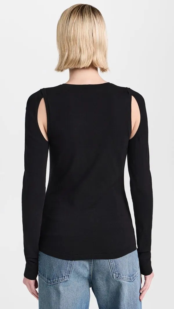 Helmut Lang Cutout Crew Top
