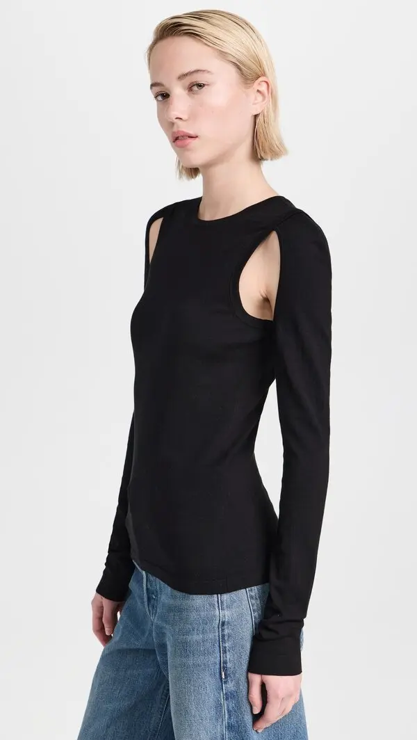 Helmut Lang Cutout Crew Top