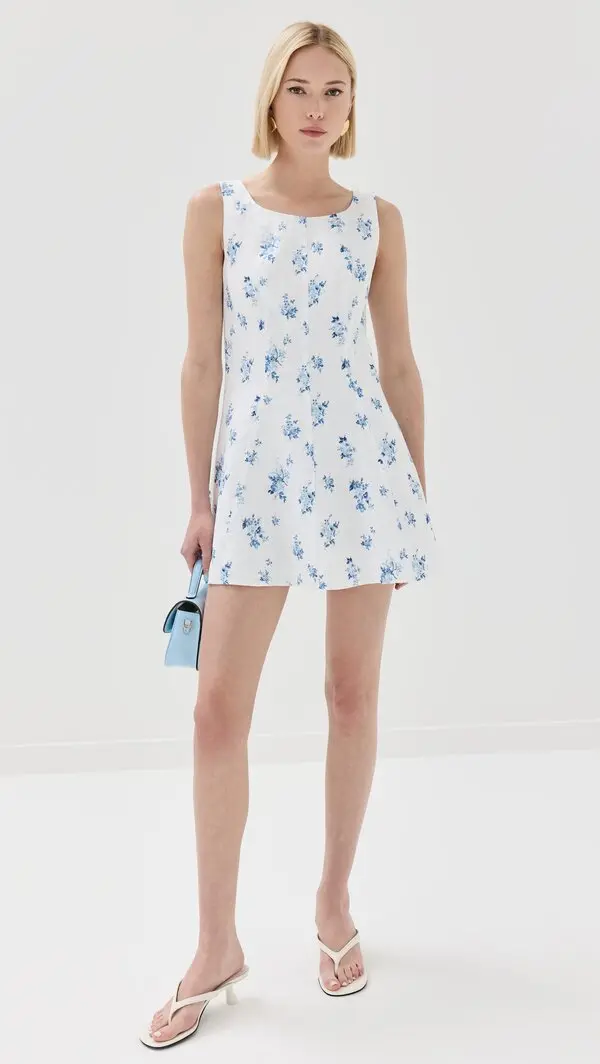 Reformation Amorette Linen Dress In Delicacy - 70% Off | Editorialist