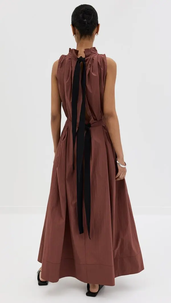 lee silk maxi dress in plum Lee Mathews Mina Maxi Dress In Plum - 30% Off