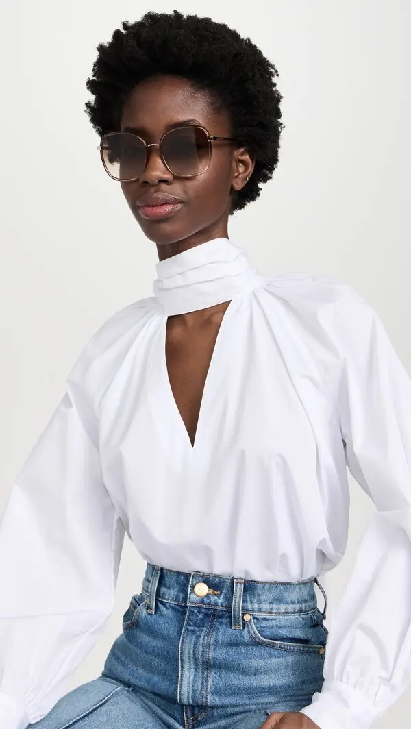 Chloé Oversized Round Sunglasses - Brown