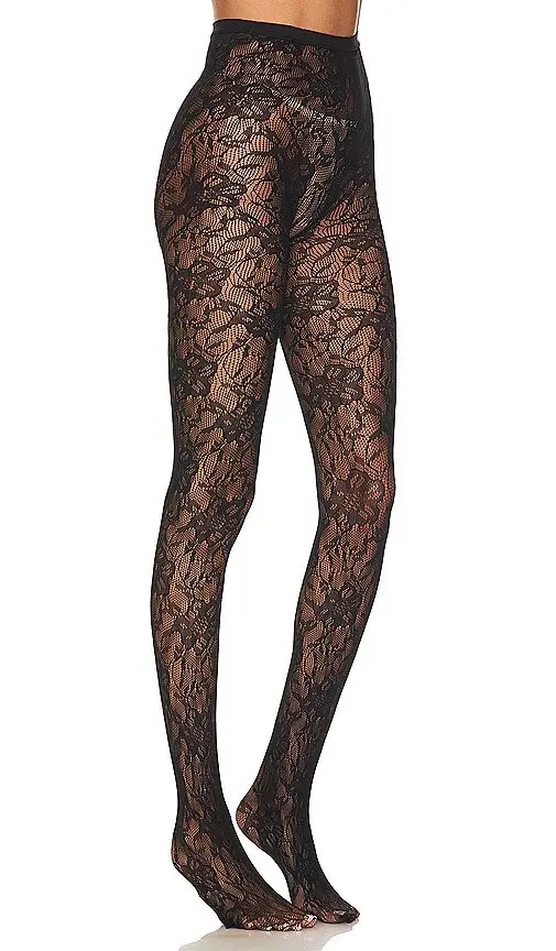 PETIT MOMENTS Lace Tights - Black