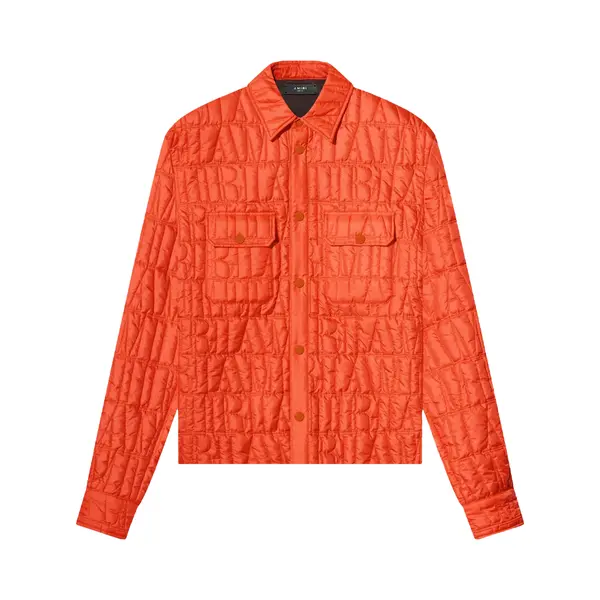 Amiri Quilted Logo Overshirt - Orange