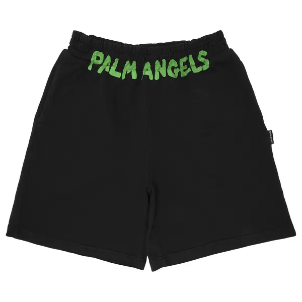 Palm Angels Seasonal Logo Sweatshort - Black