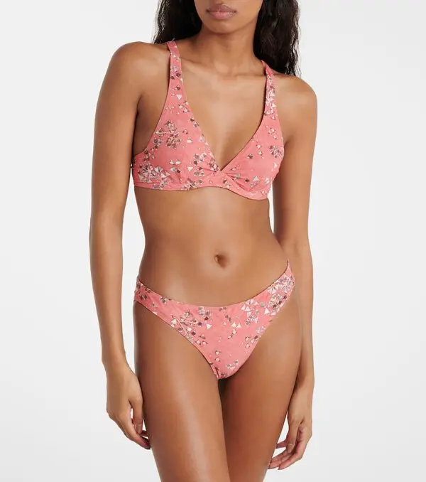 Isabel Marant Étoile Petra Printed Bikini Top