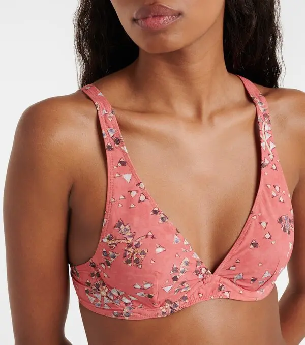 Isabel Marant Étoile Petra Printed Bikini Top