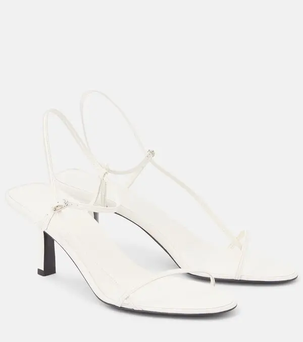 THE ROW Bare Leather Sandals - White