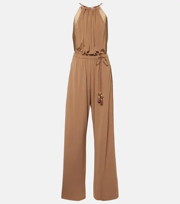 Max Mara Ubi Jersey Jumpsuit - Brown