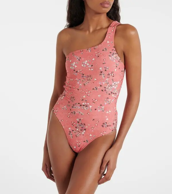 Isabel Marant Étoile Sage One-shoulder Swimsuit - Pink