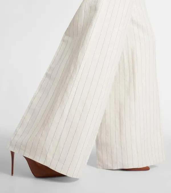 Max Mara Giuliva Pinstripe Wide-leg Pants