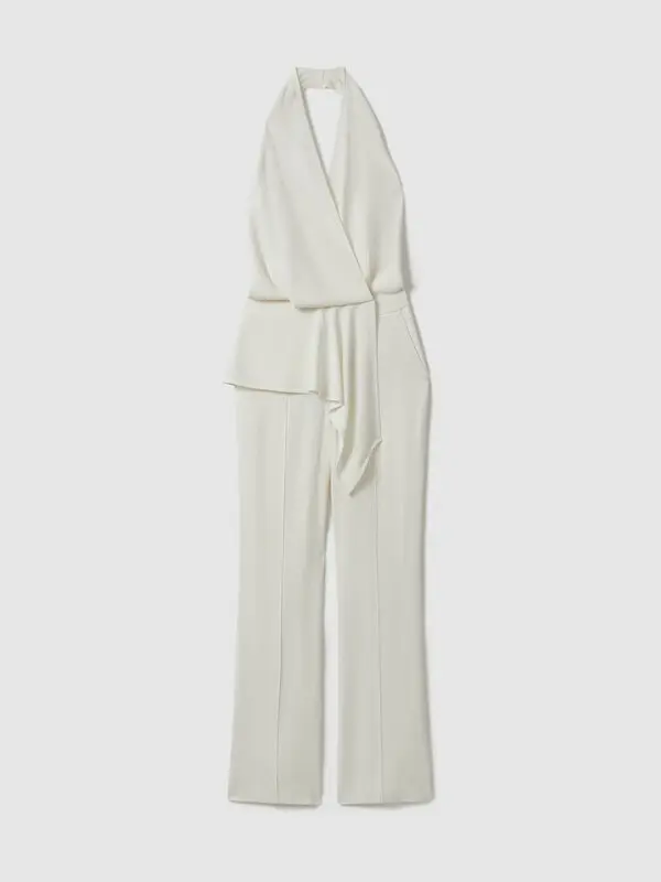 ATELIER April Draped Bridal Jumpsuit