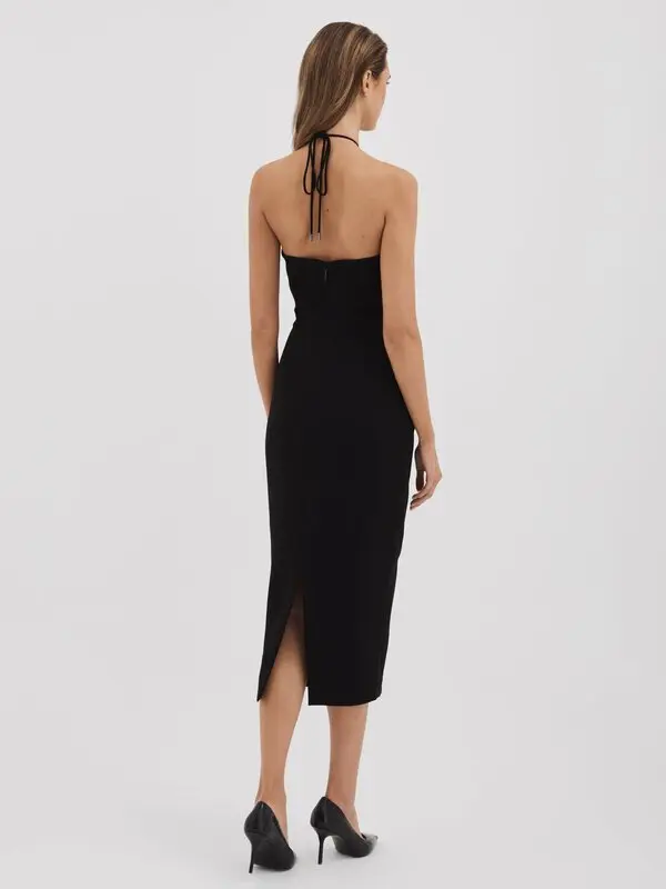 Rachel Gilbert Embellished Bodycon Midi Dress