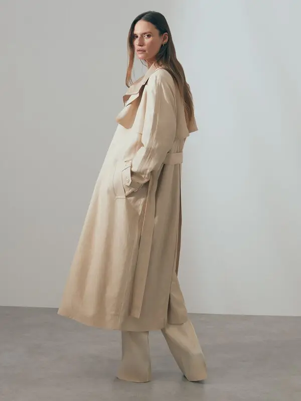ATELIER Teya Belted Trench Coat