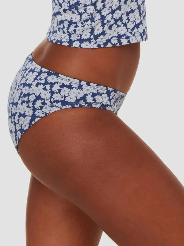 ANDIE SWIM Low-rise Floral Bikini Bottom