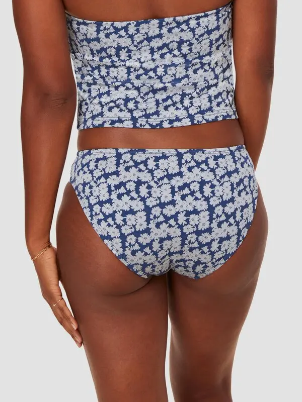 ANDIE SWIM Low-rise Floral Bikini Bottom