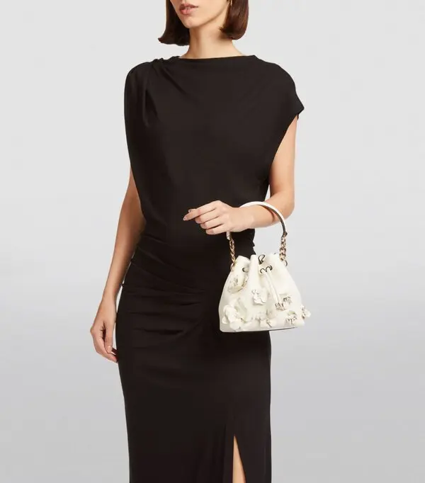 JIMMY CHOO Beach Woven Tote - White