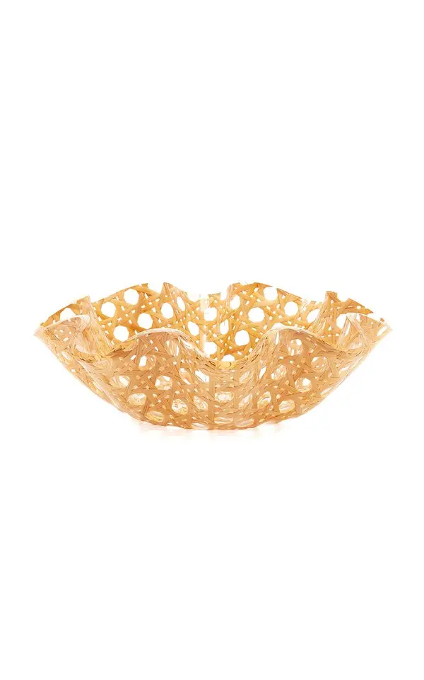 MODA DOMUS Medium Wicker Salad Bowl - Neutral