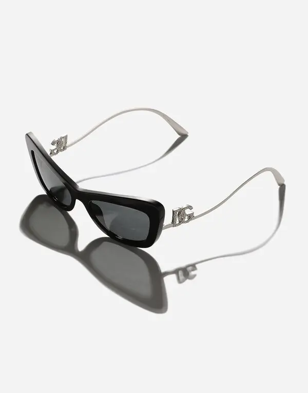 Dolce & Gabbana Crystal Embellished Sunglasses - Black  display picture 3