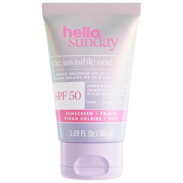 HELLO SUNDAY The Invisible One Spf 50 Hydrating Face Sunscreen + Primer With Hyaluronic Acid - One-color