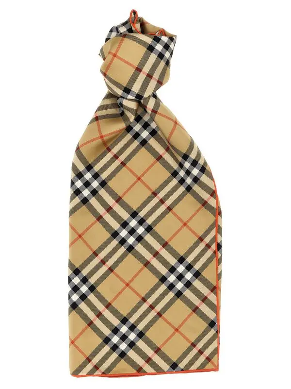 Burberry Check Silk Scarf - Multicolor