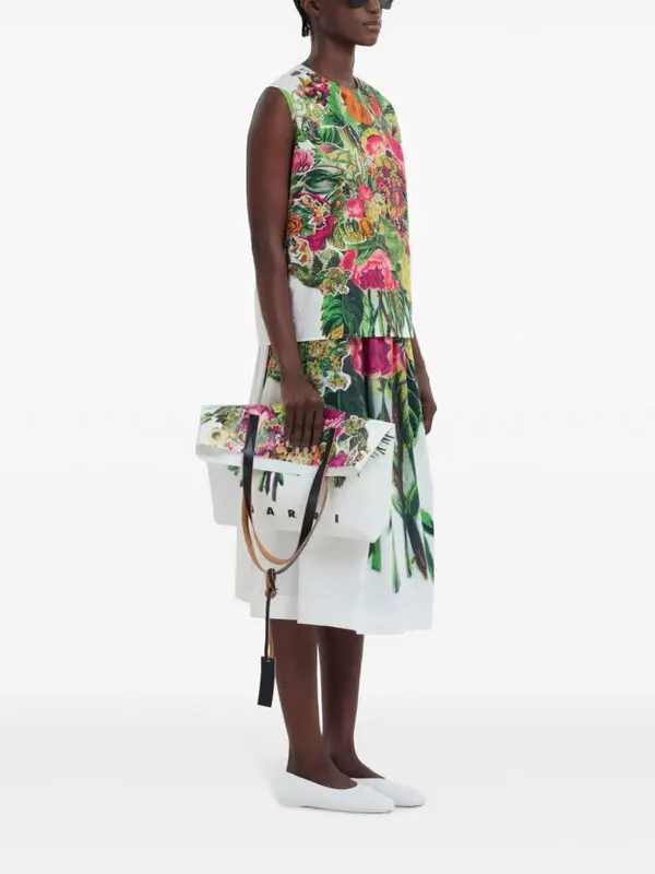 Marni Floral-print Cotton Vest