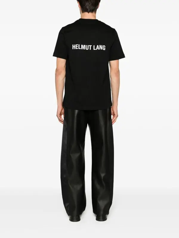 Helmut Lang Logo-print Cotton T-shirt - Black
