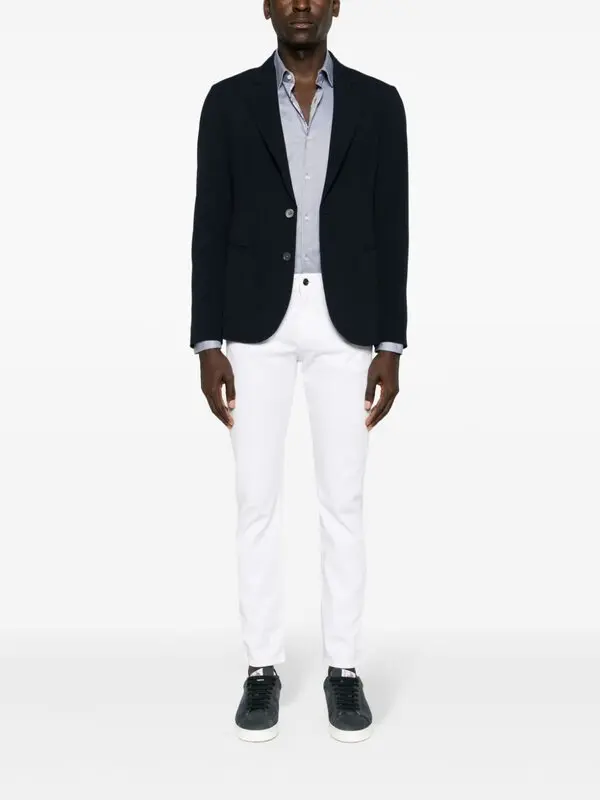 Hugo Koey Classic-collar Cotton Shirt - Grey