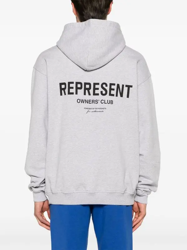 REPRESENT Owners Club Cotton Hoodie - Grey