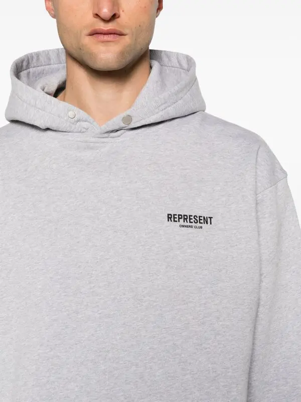 REPRESENT Owners Club Cotton Hoodie - Grey