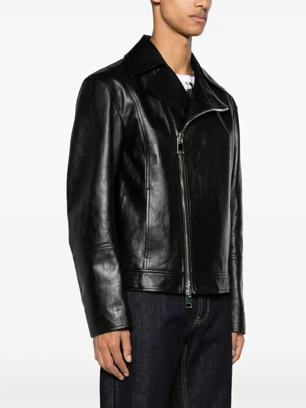 Alexander McQueen Zip-up Leather Biker Jacket