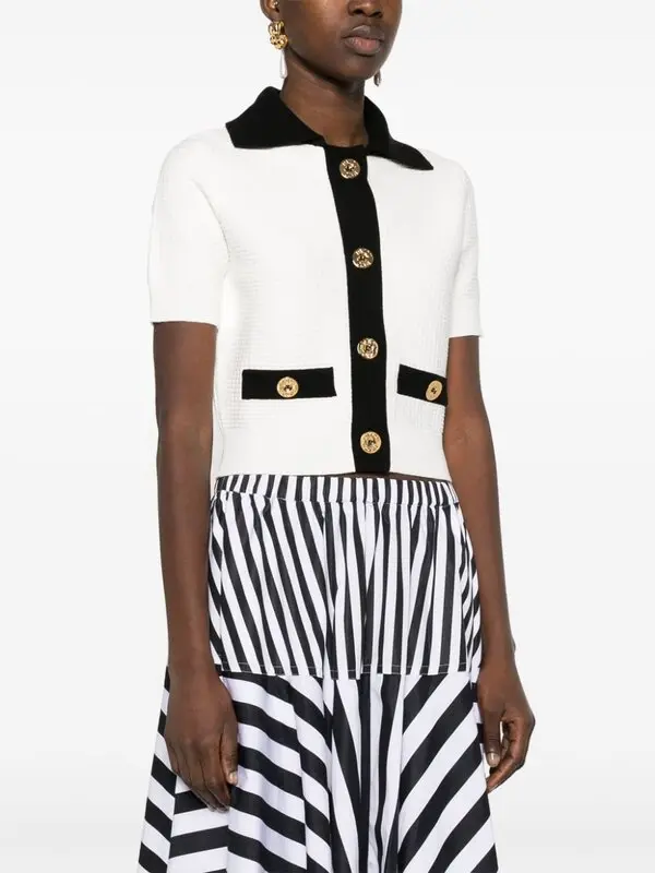 PATOU 3d-knit Cropped Cardigan